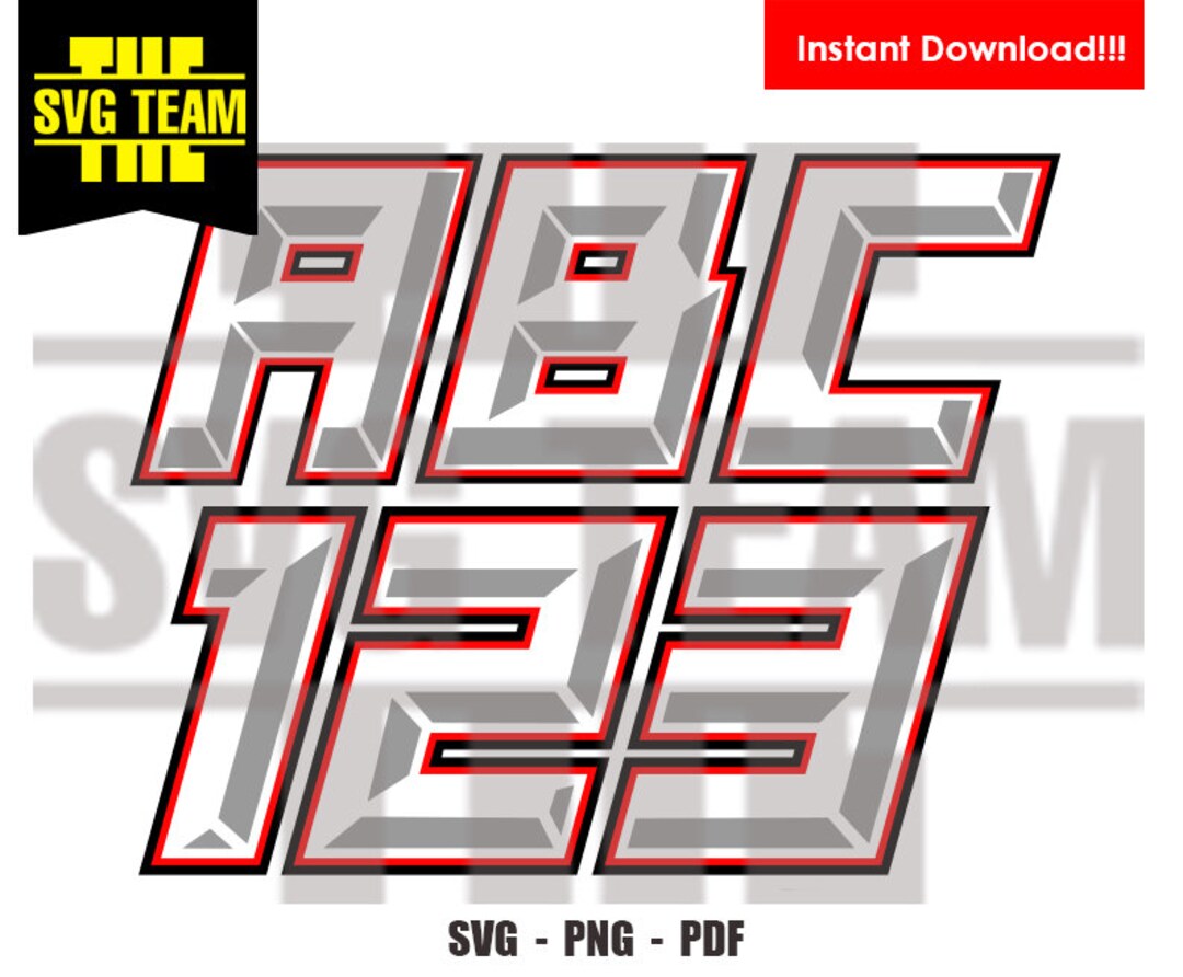 Racing Numbers and Alphabet - Motorcycle - Car Numbers - Monster Truck ...