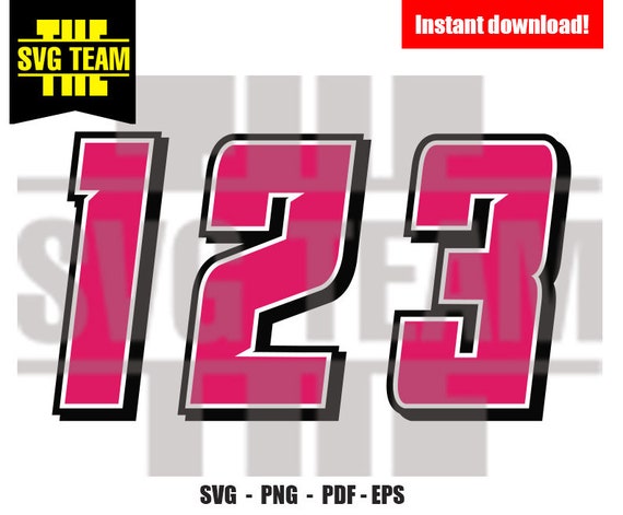 Racing Numbers Motorcycle Car Numbers Monster Truck 0 - Etsy