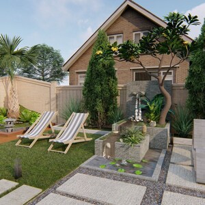 Custom Landscape Design for Your Front and Backyard, Backyard Design ...