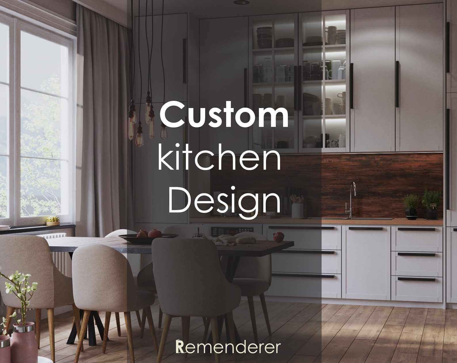 Kitchen Designs, Kitchen 3D Rendering, 3D Architectural Rendering ...