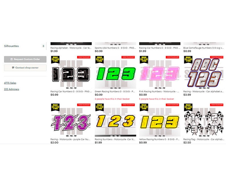 Speed Racing - Motorcycle - Car Alphabet and Numbers 0 - 9 SVG - PNG ...