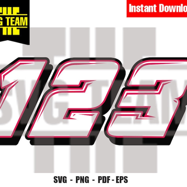 Nascar Number Png - Etsy