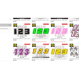 Racing Numbers and Alphabet - Motorcycle - Car Numbers - Monster Truck ...