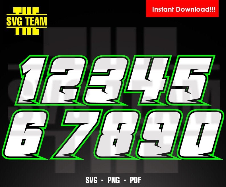 Racing Numbers and Alphabet - Motorcycle - Car Numbers - Monster Truck ...