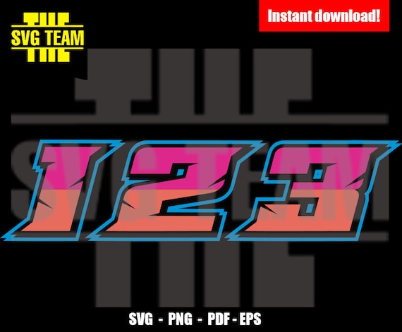 Racing Numbers Motorcycle Car Numbers Monster Truck 0 - Etsy