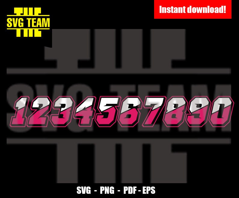 Racing Motorcycle Car Alphabet and Numbers 0 9 SVG PNG - Etsy