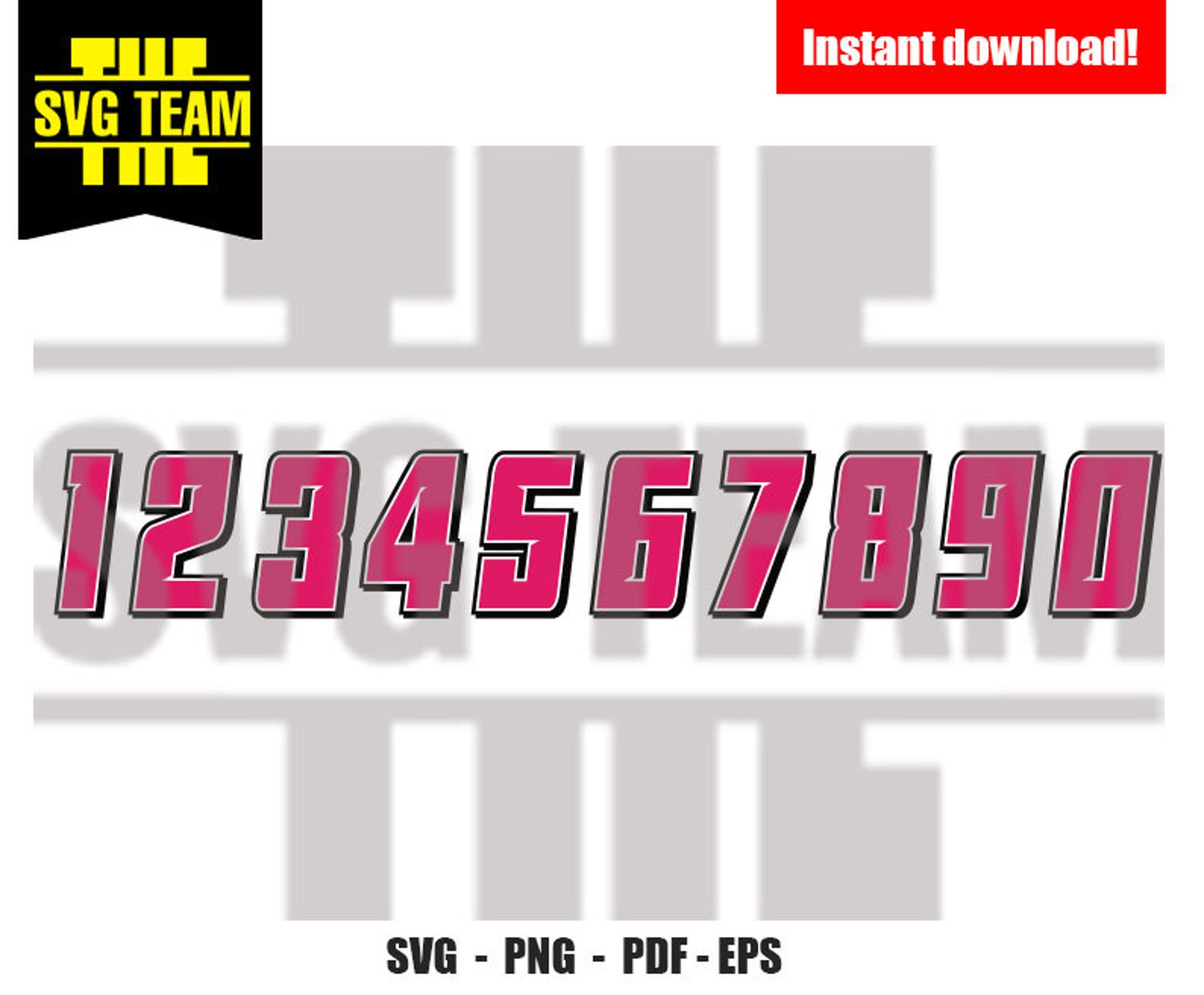 Racing Numbers Motorcycle Car Numbers Monster Truck 0 - Etsy