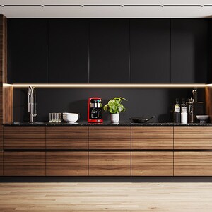 Straight, Single Galley Kitchen, Custom Linear Kitchen, Custom Kitchen ...