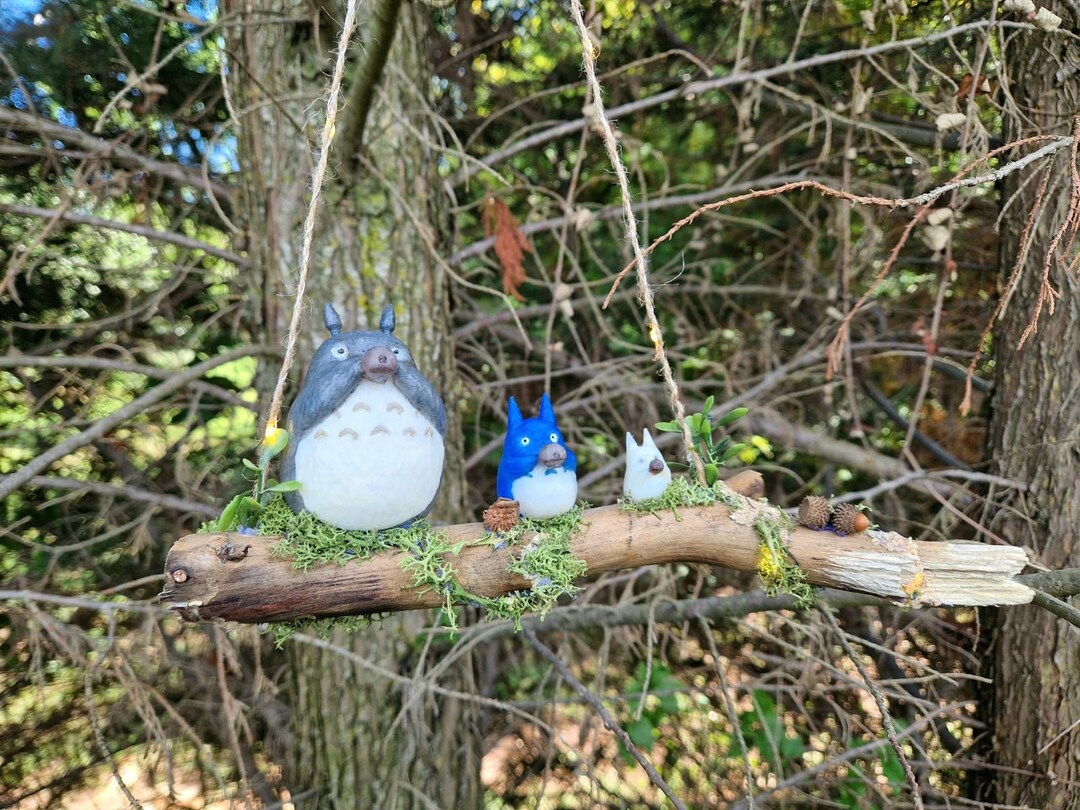 Hanging Diorama Totoro and His Friends Geek Luminous Wall Decoration ...
