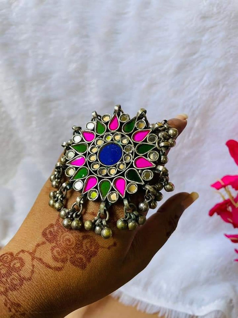 Indian Ring traditional Ringstribal Jewelry for Womenglass - Etsy