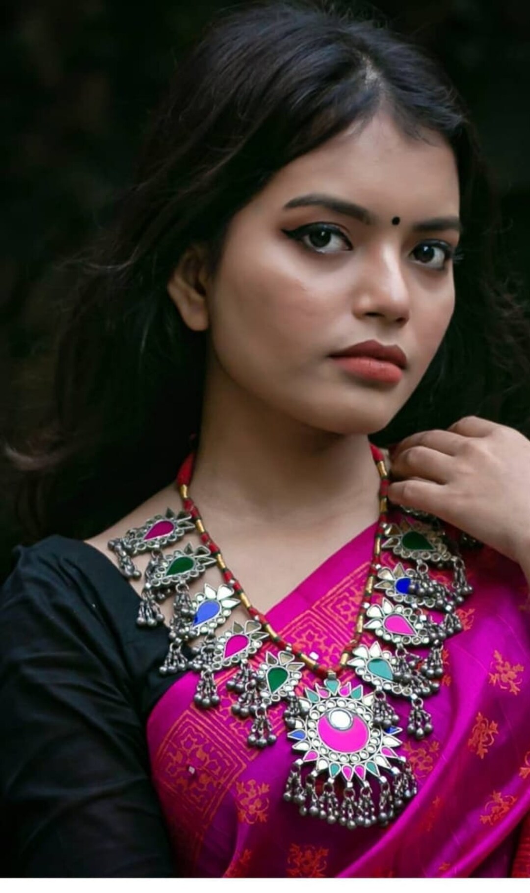 Handmade Banjara Mirror Necklace,beautiful Multi Color Mirror Work and ...