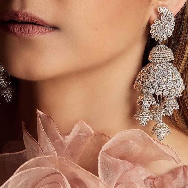 Jhumka Earrings - Etsy