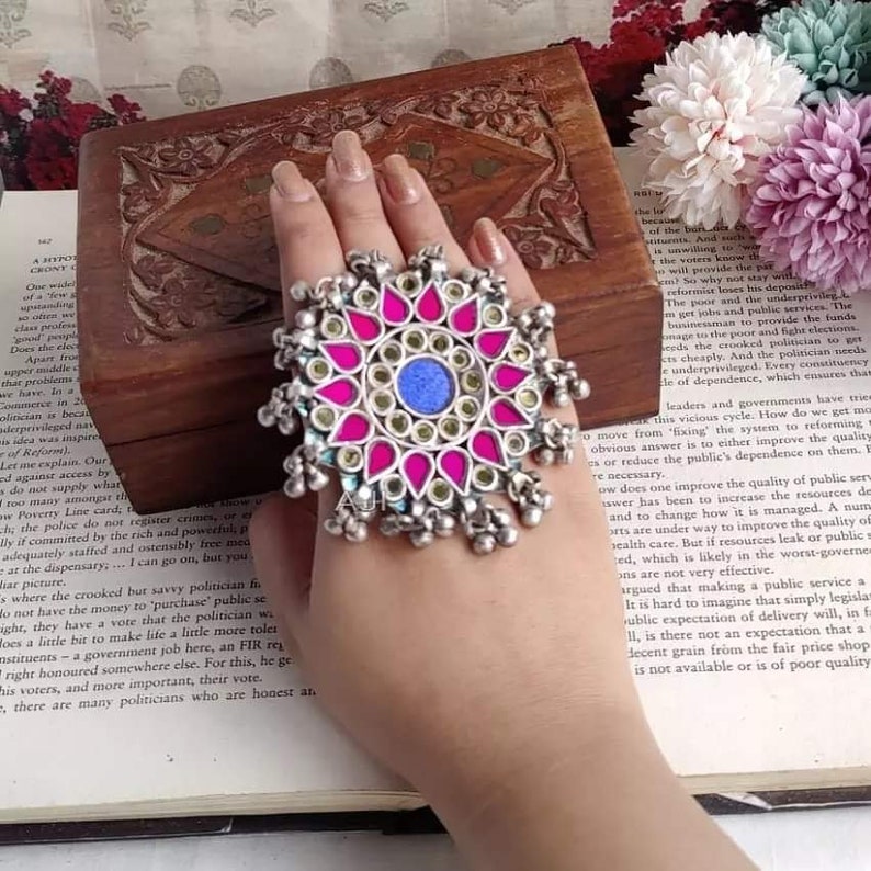 Indian Ring traditional Ringstribal Jewelry for Womenglass - Etsy