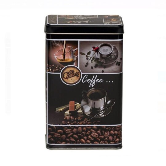 Vintage Coffee Tin Box With Lid, Rustic Kitchen Décor, Coffee Storage ...