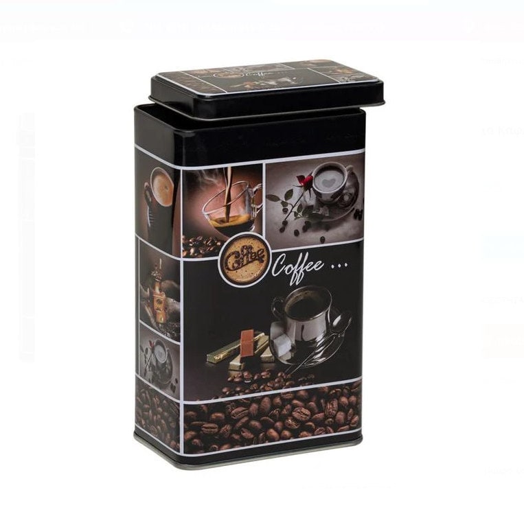 Vintage Coffee Tin Box With Lid, Rustic Kitchen Décor, Coffee Storage ...