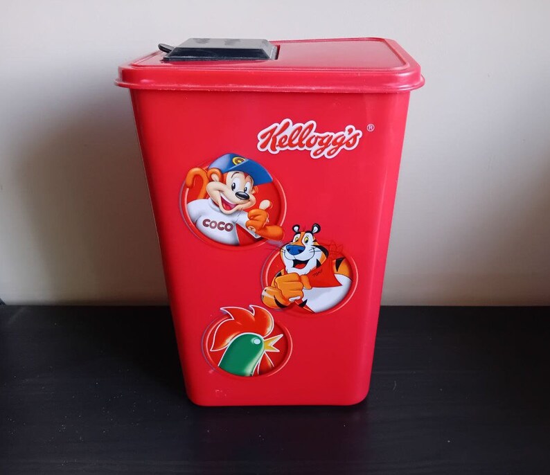 Red Cereal Box Kellogg, Storage Box, Kitchen Container - Etsy
