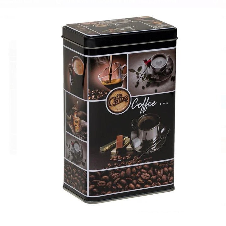 Vintage Coffee Tin Box With Lid, Rustic Kitchen Décor, Coffee Storage ...