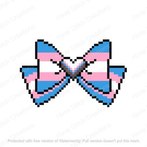Transgender Sailor Scout Pride - Trans Bow - LGBTQ+ Cross Stitch ...