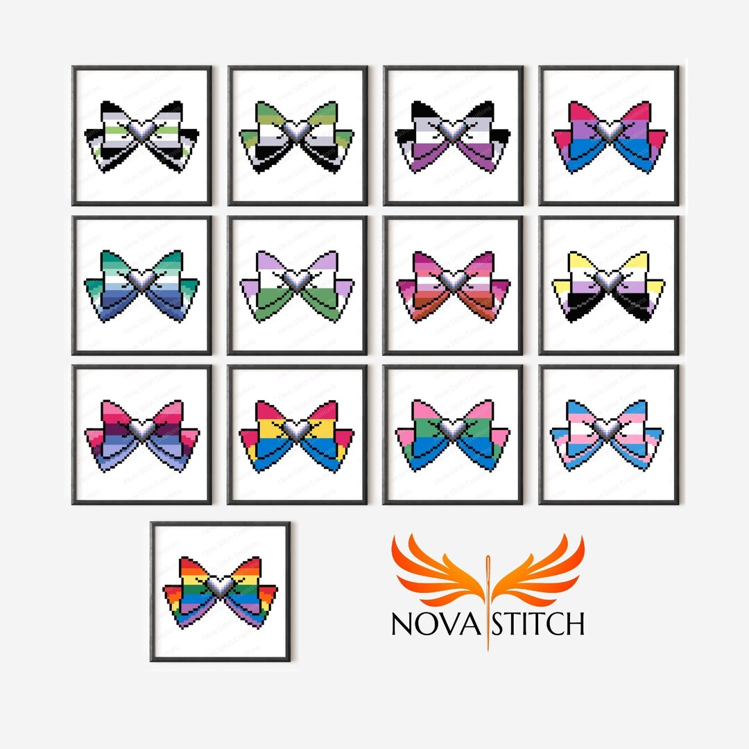 Sailor Scout Pride - Bow - Rainbow Gay Lesbian Bi Omni Pan Poly Ace Aro Agender Transgender ...