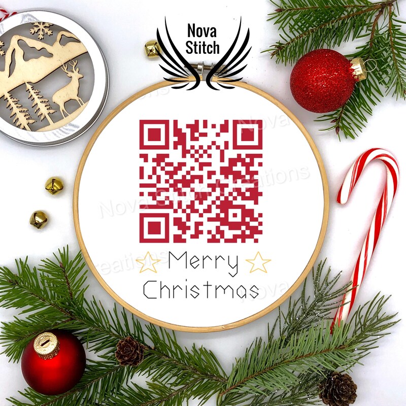 Qr Code Cross - Etsy