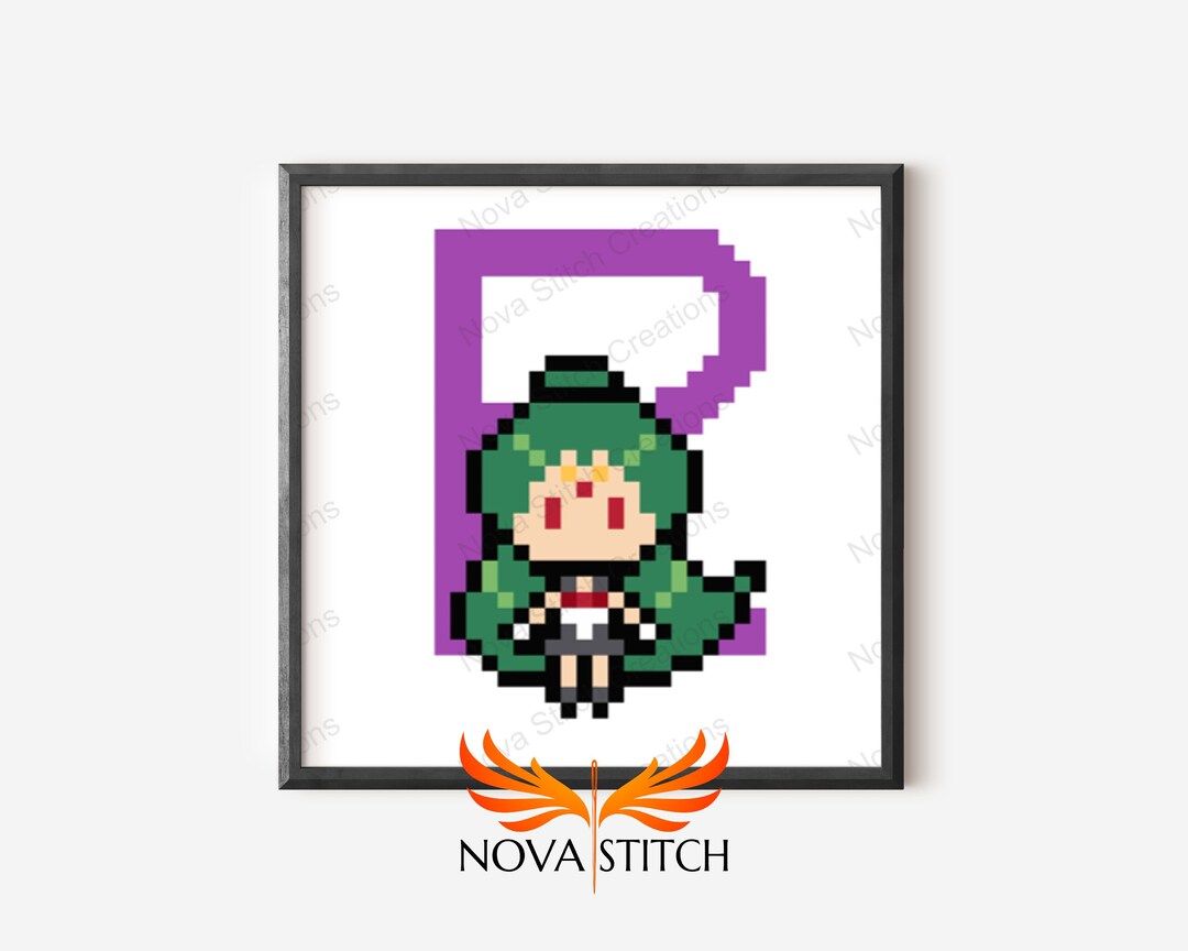 Magical Girl Pluto Pixel Baby - Sailor Summer - Anime Inspired Cross ...