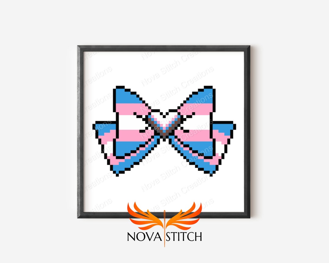 Transgender Sailor Scout Pride - Trans Bow - LGBTQ+ Cross Stitch ...
