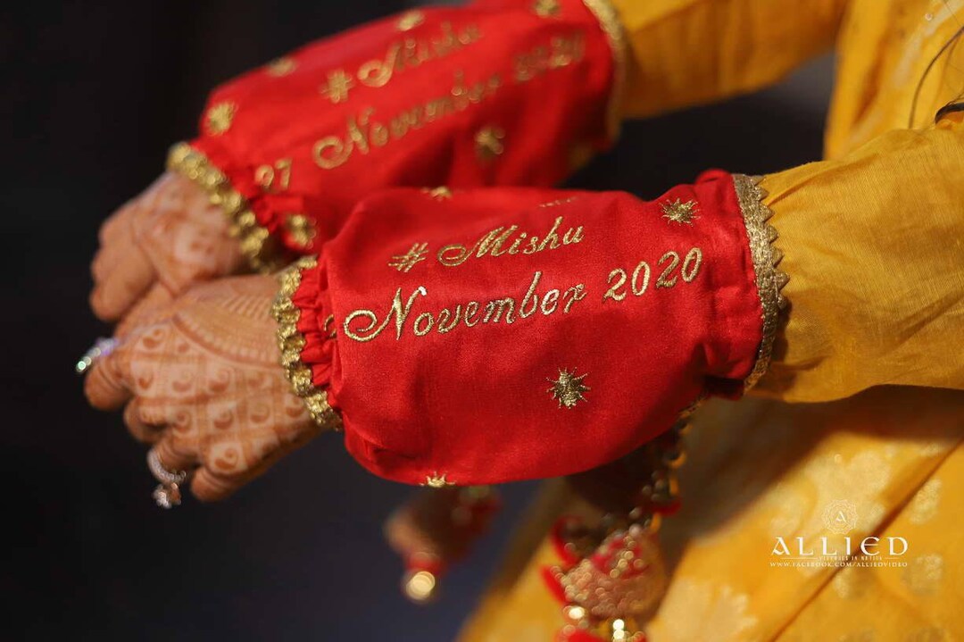 Personalized Chooda Covers, Embroidered Bridal Choora / Chooda Punjabi ...