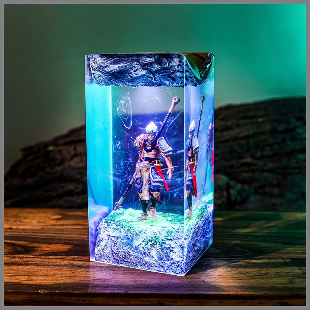 Wuko.ng Black My.th Night Light Wukong Miniature, Monkey King Figure ...