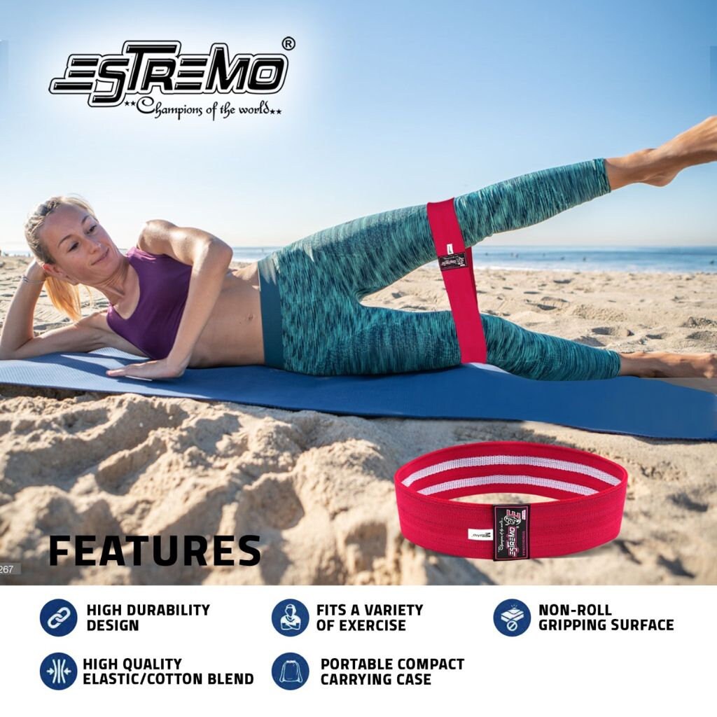 Non-Slip Super Heavy Resistance Bands - Hip Exercise Circle Bands for ...