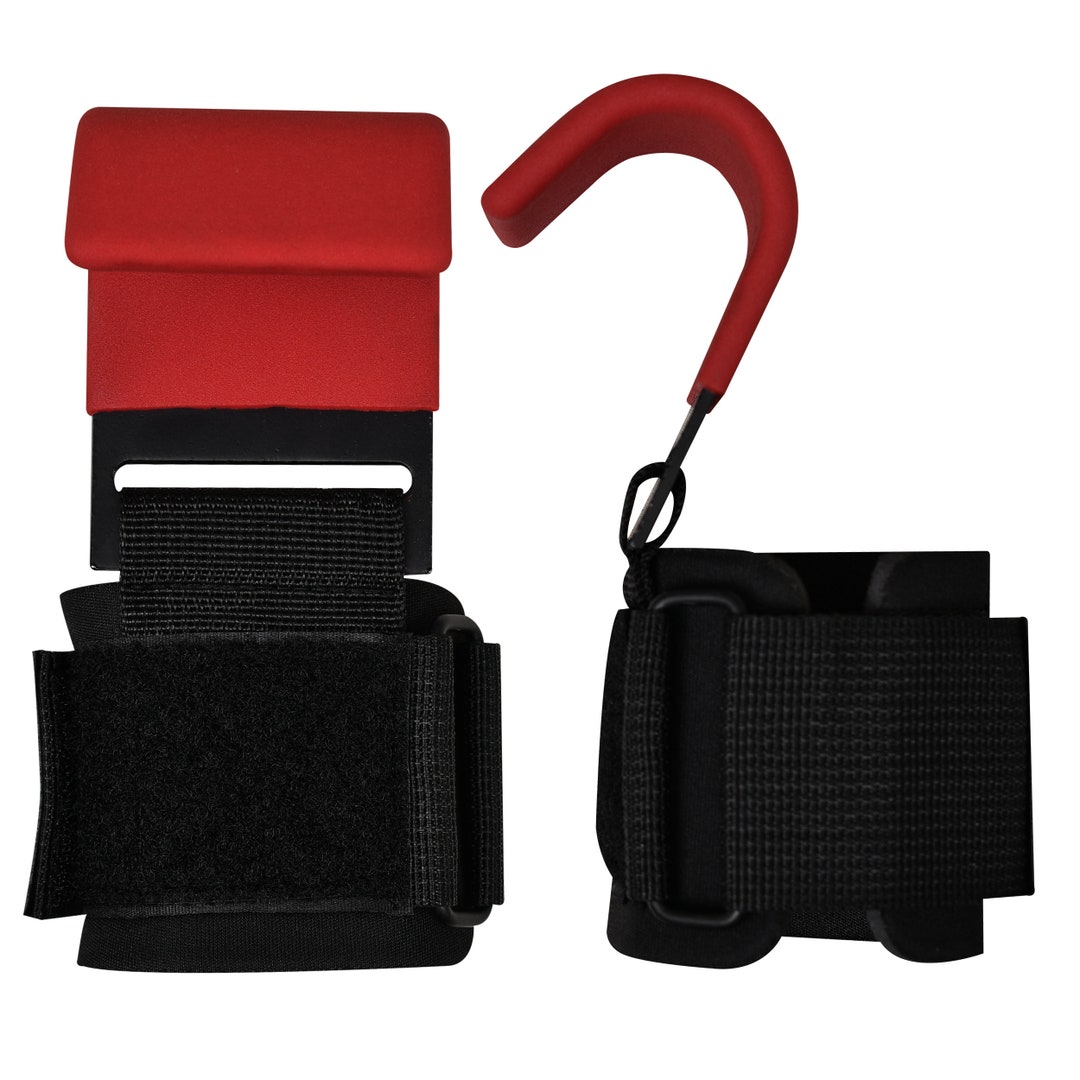 Heavy Duty Hand Grip Hooks - Adjustable Wrist Straps for Weightlifting ...