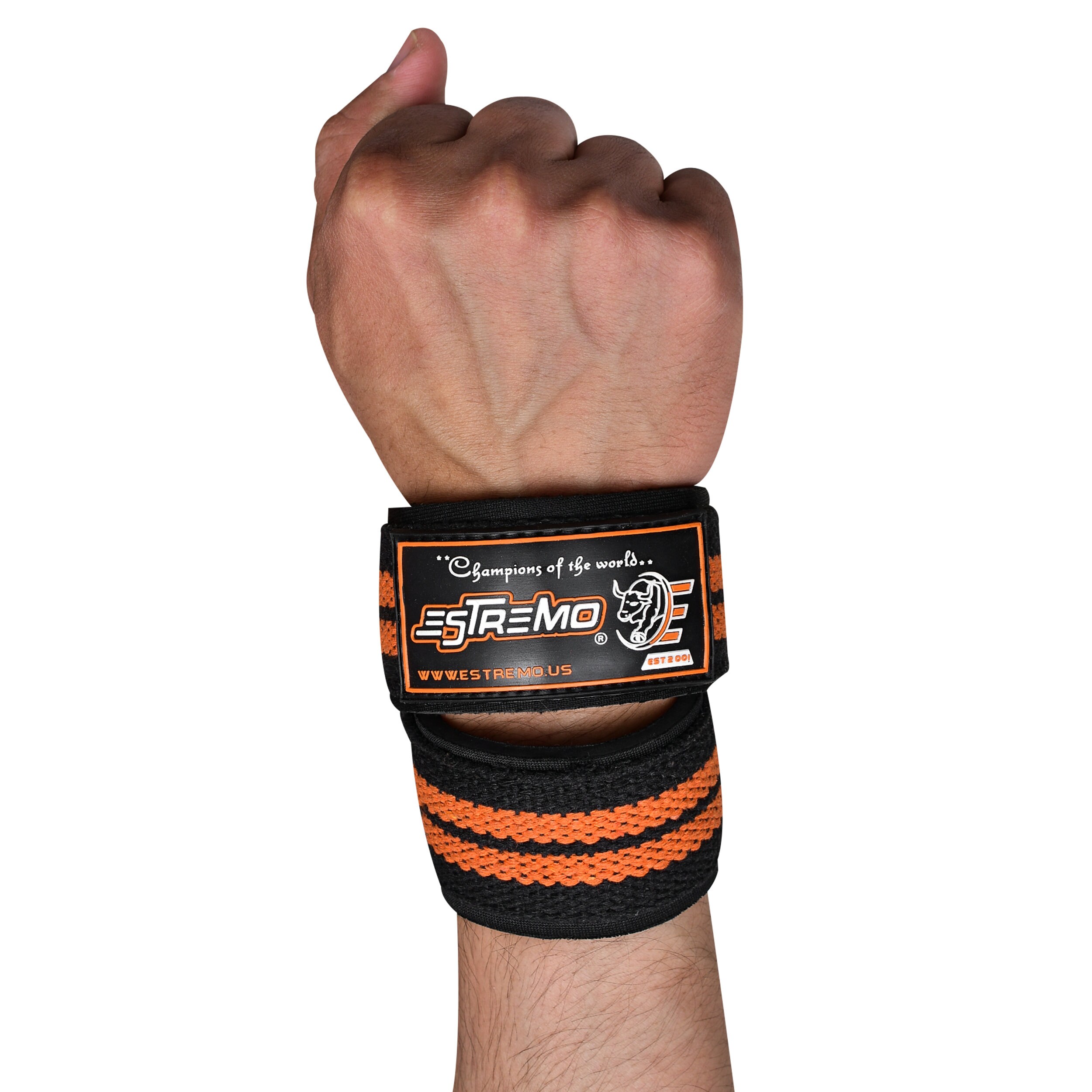 Figure 8 Wrist Strap Training Gym Bar Padded Cuff Straps Double Loop ...
