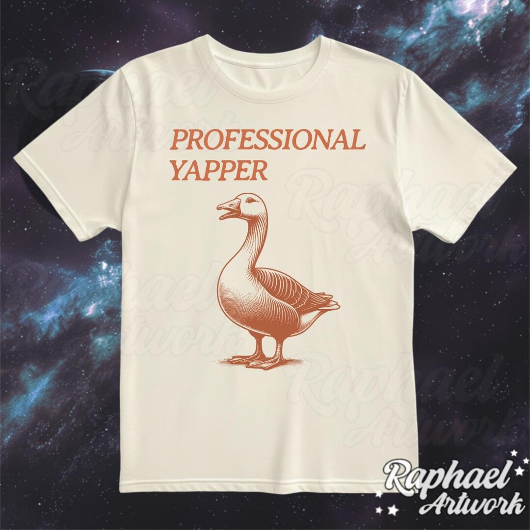 Professional Yapper Silly Goose Vintage Shirt, Funny Quote Duck Tshirt ...