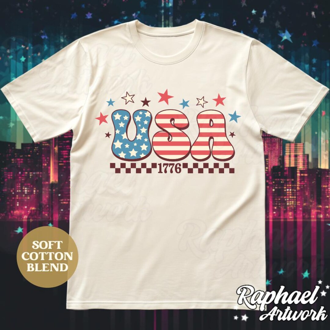 Trending USA Patriotic T-shirt, Vintage American Flag Shirt, Retro 4th ...