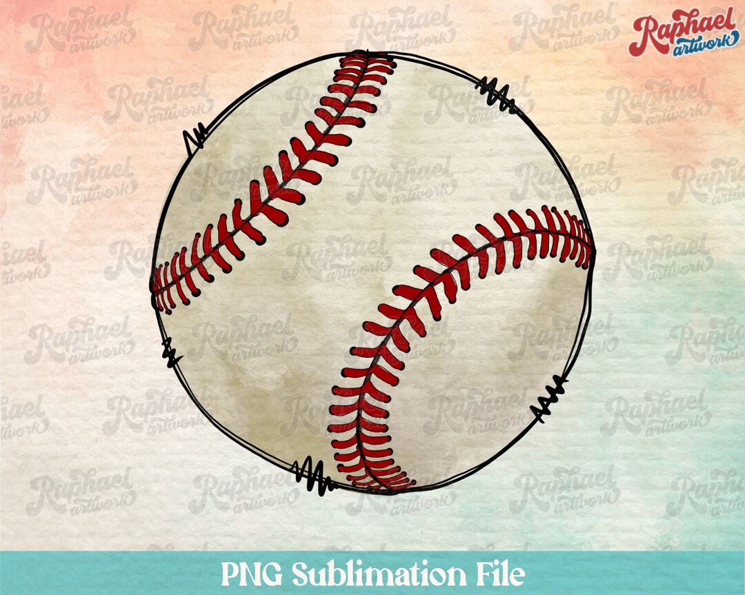 Baseball PNG Sublimation Design Hand Drawn Sports Mom Baseball ...