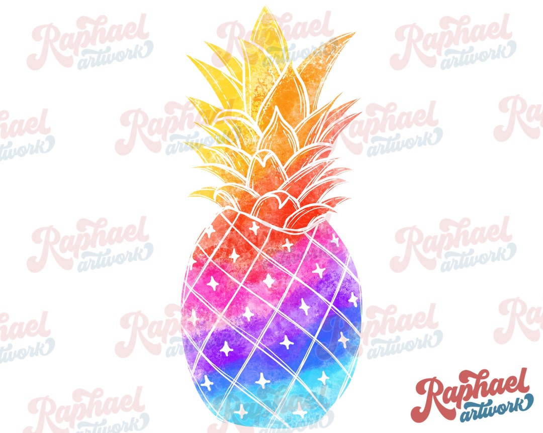 Rainbow Pineapple Png Summer Png Beach Vibes Png Summer Vibes ...