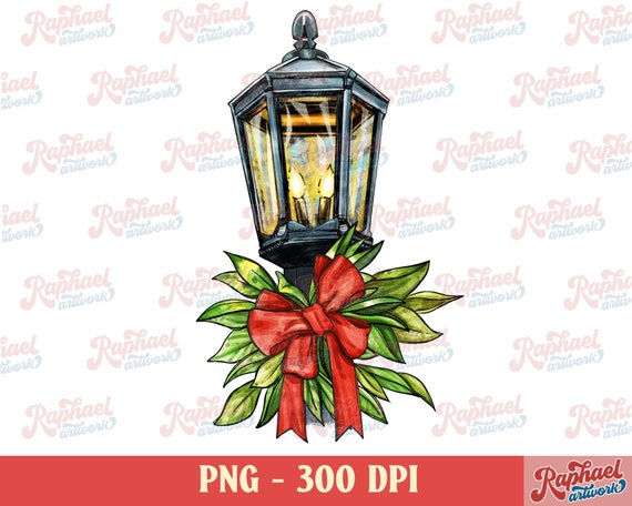 Christmas Lamp Post Clip Art