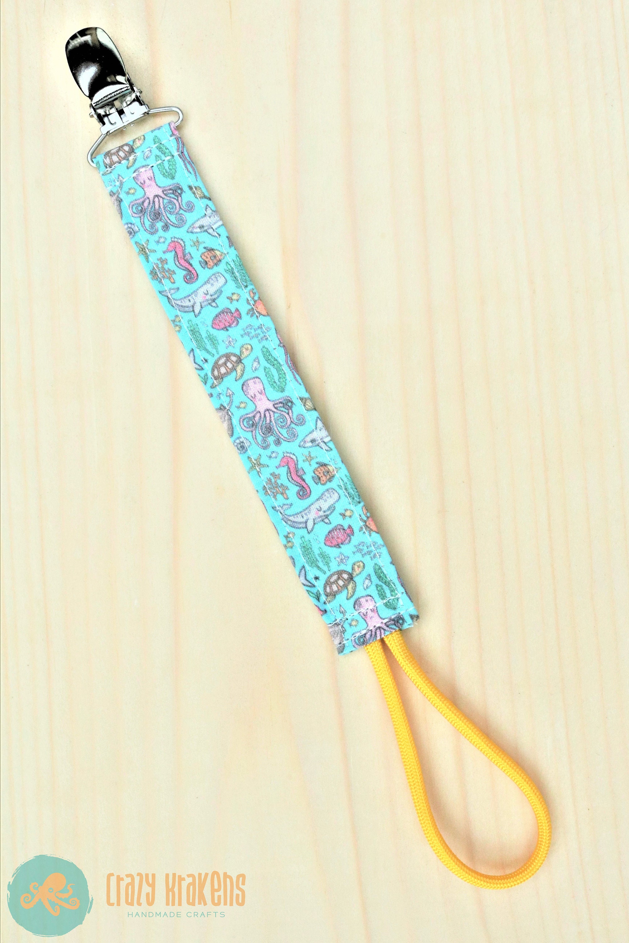 Mermaid Pacifier Clip Sea Creature Pacifier Clip - Etsy