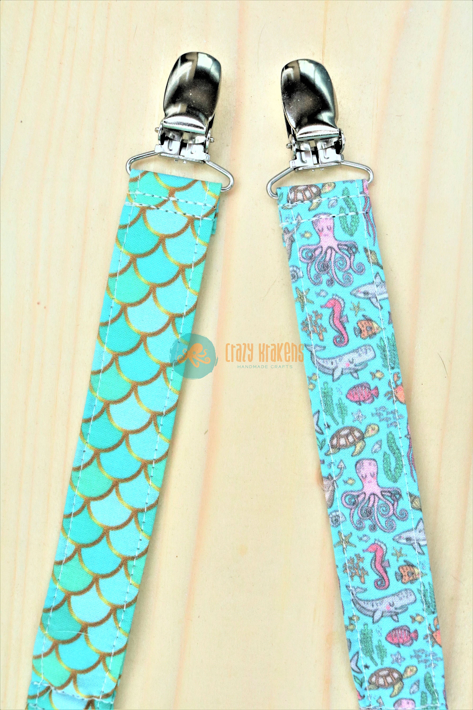 Mermaid Pacifier Clip Sea Creature Pacifier Clip - Etsy