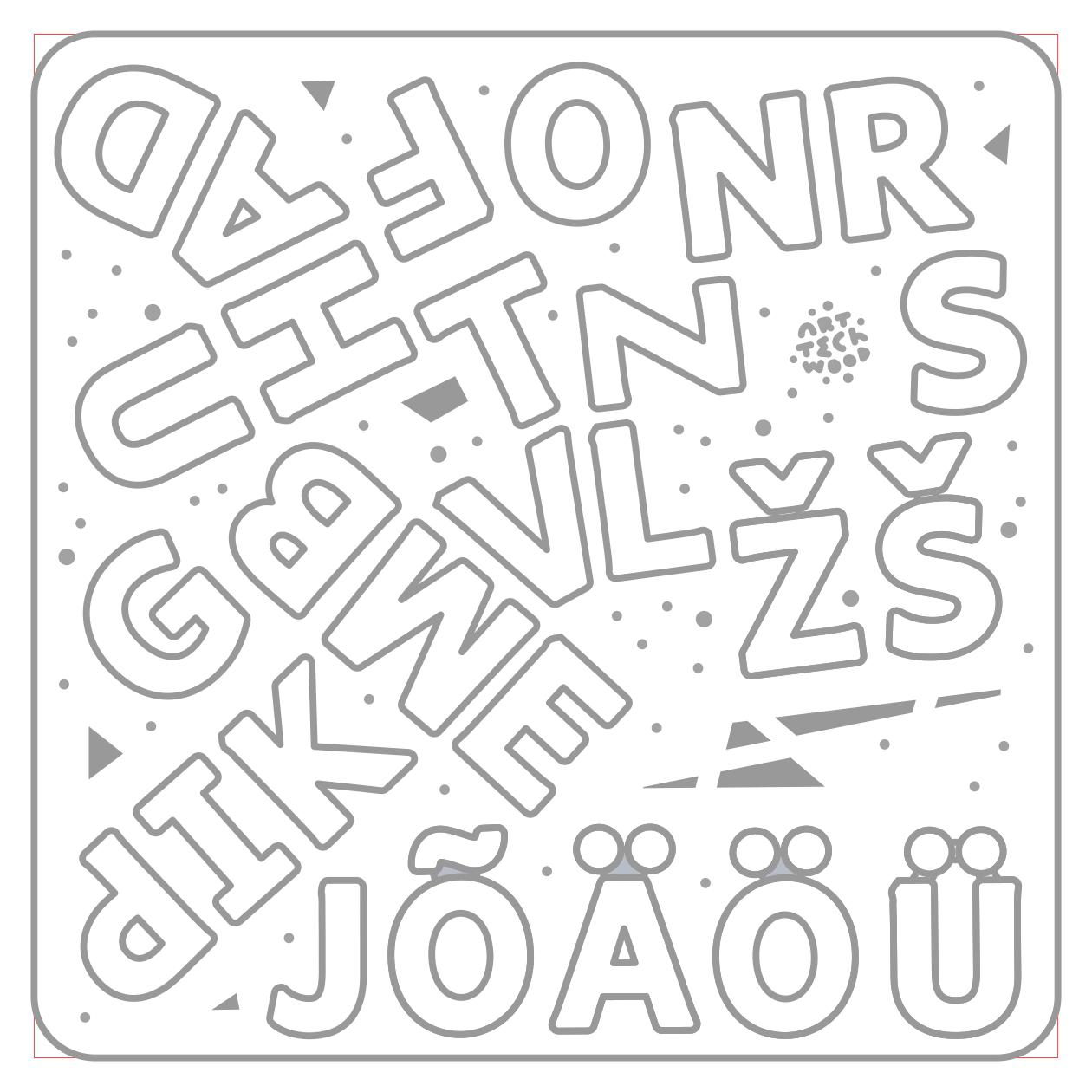 G Code for CNC Cut - Estonian Alphabet - Estonian Letters - Program for ...