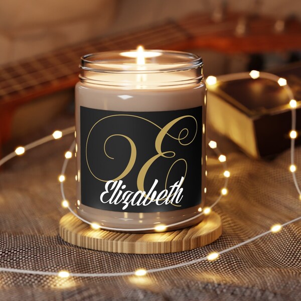 Monogram Candle - Etsy