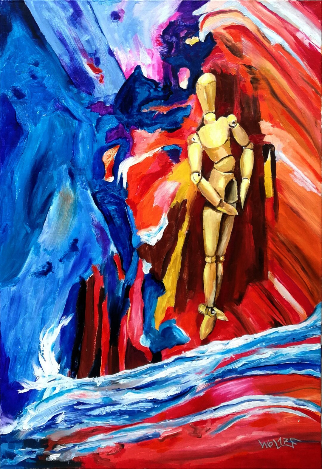 OT Figurative Painting 115x75 Dream Expressive Abstract Contemporary ...