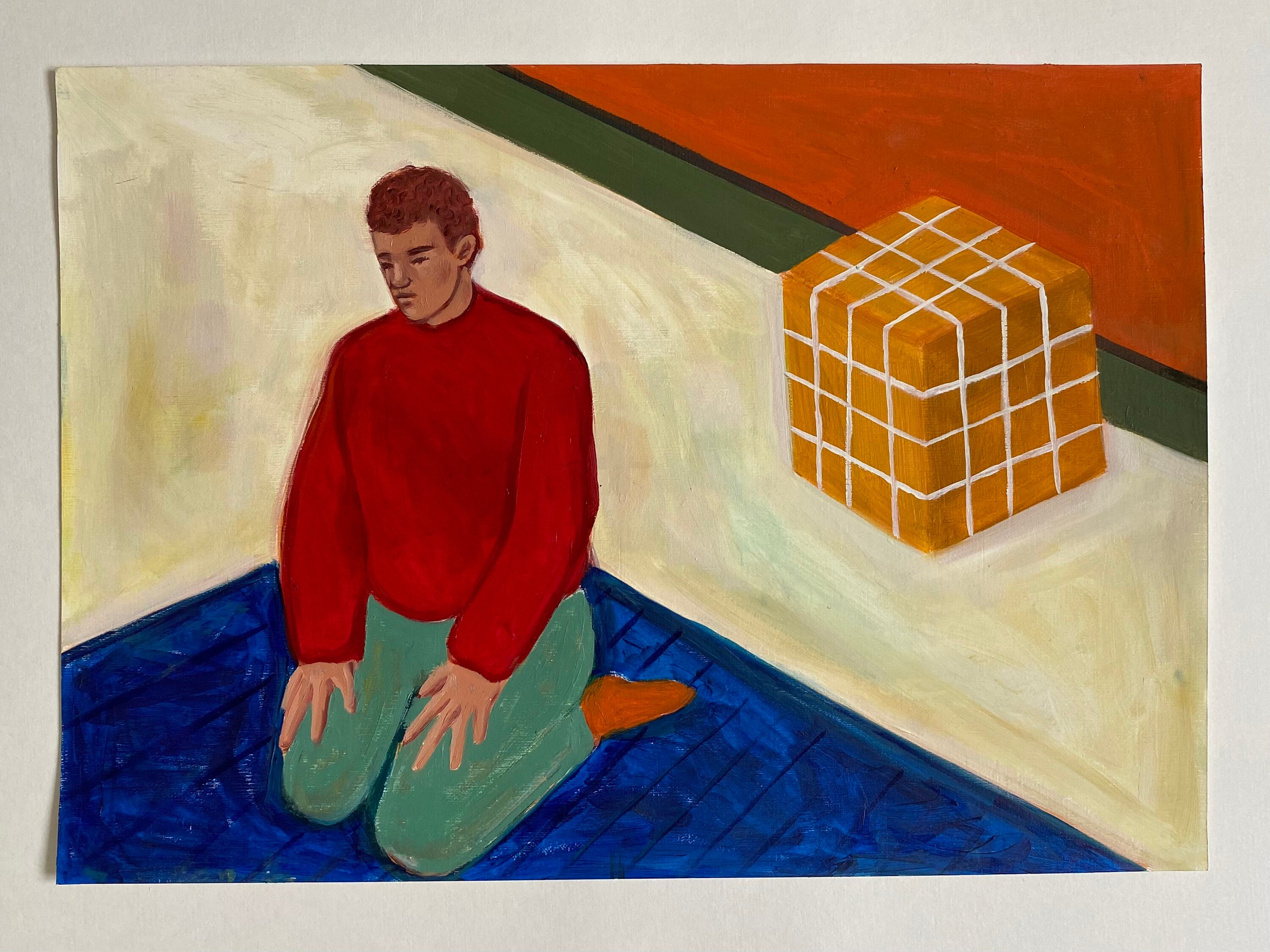 ORIGINAL Oil Painting on A3 Canvas Paper - Etsy