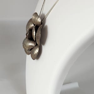 Rose Pendent in Pure Sterling Silver With Silver Chain - Etsy