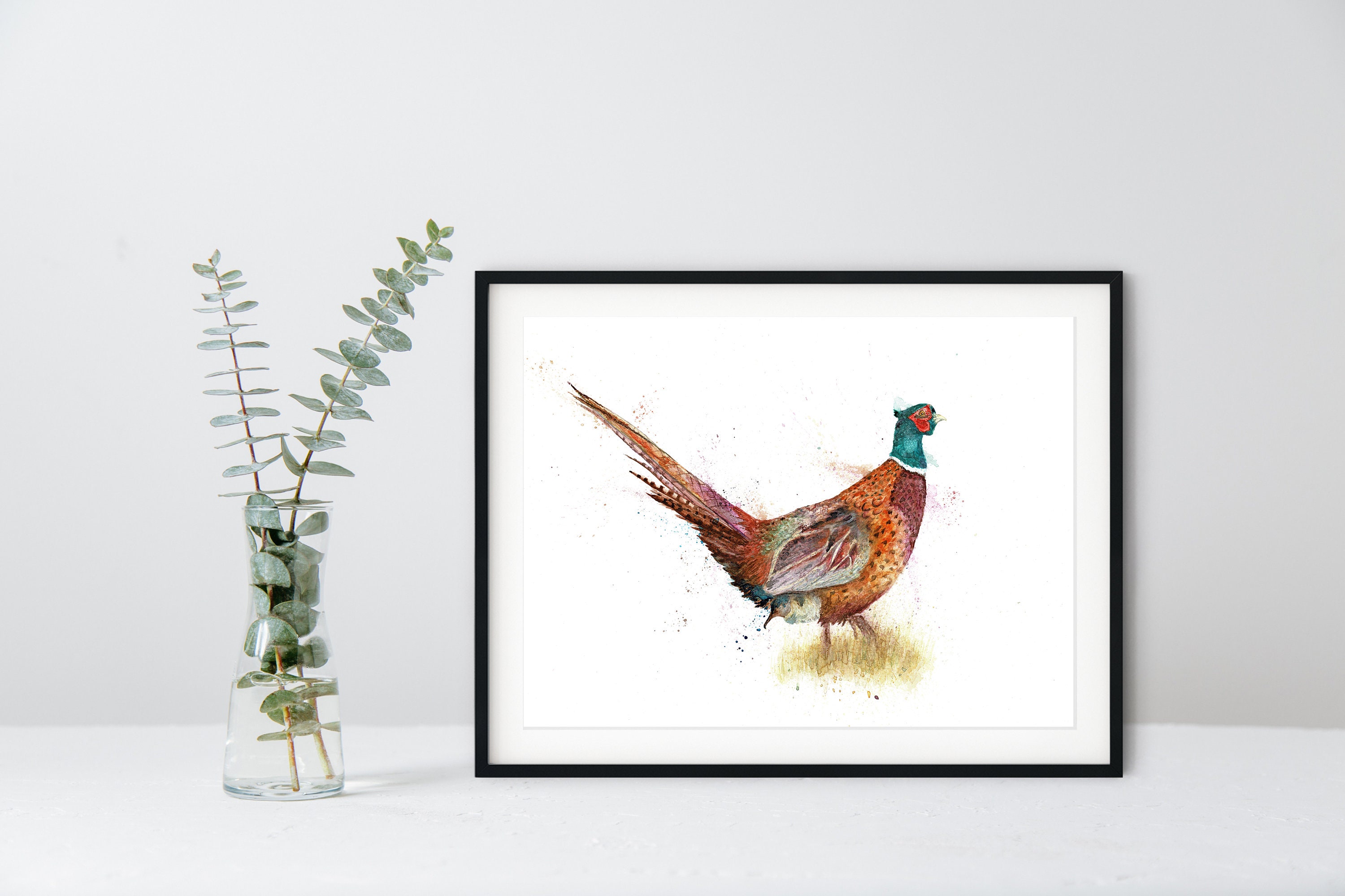 Pheasant Watercolour Print - Etsy Ireland