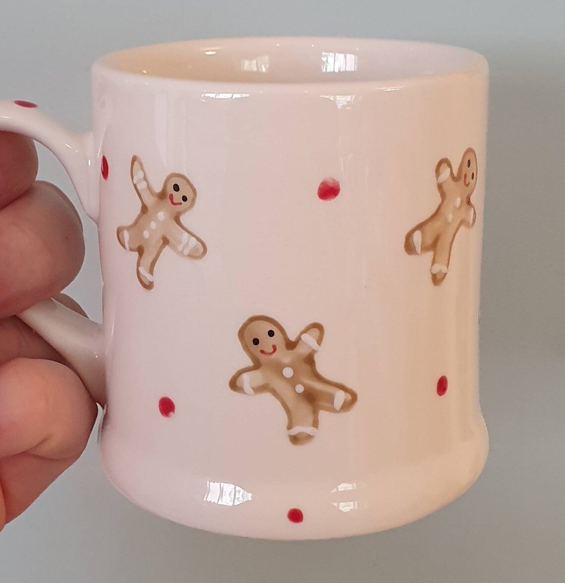 Gingerbread Man Mug - Christmas Mug- Childs Christmas Mug - Christmas ...