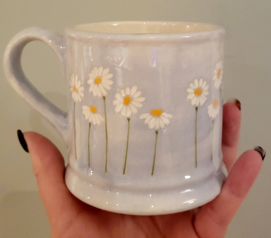 Handpainted Daisy Mug Wildflowers Personalised Mug Gift - Etsy UK