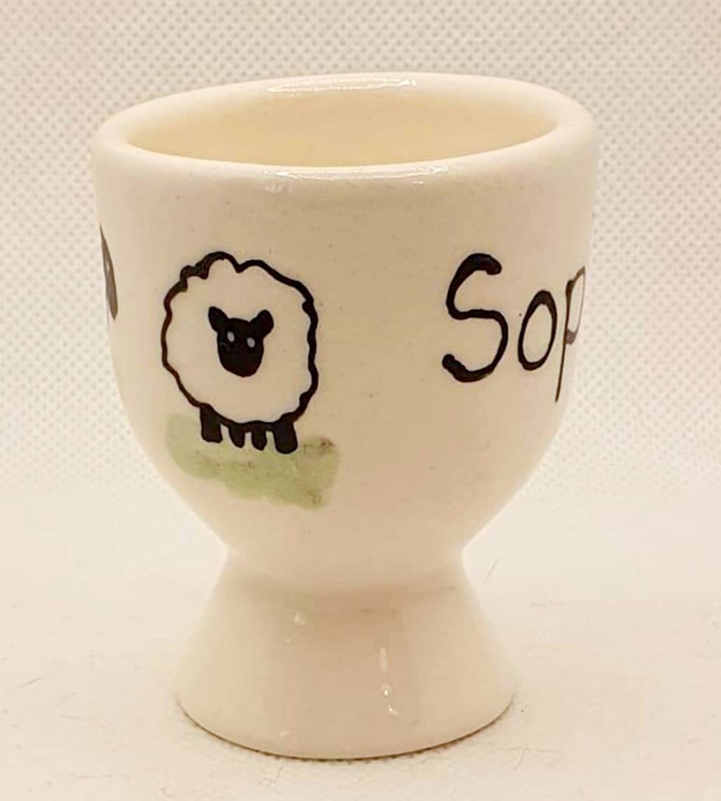 Handpainted Sheep Egg Cups Easter Gift New Home Gift | Etsy