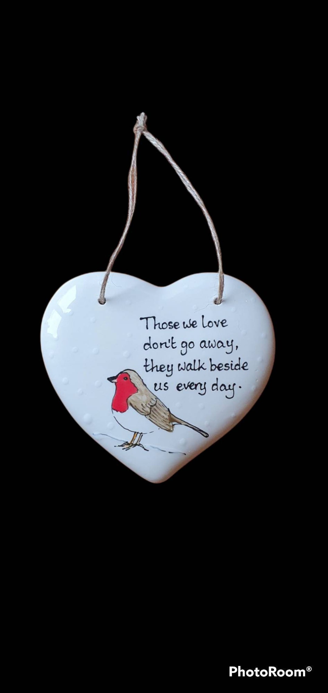 Robin Heart Plaque - Those We Love - Rememberance - Grief - Loss - Gift ...