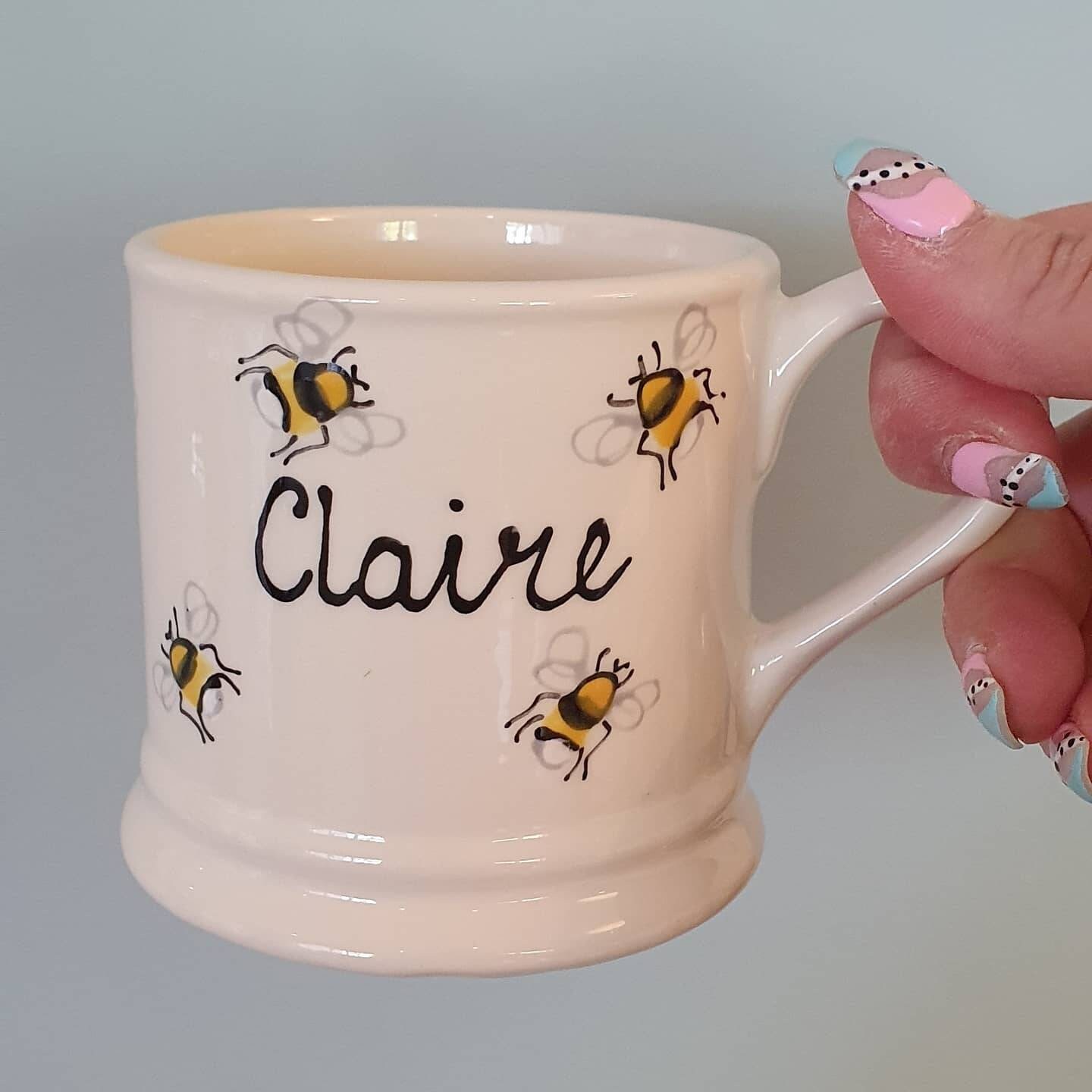 Handpainted Bumble Bee Mug Bee Mug Bees Country - Etsy UK