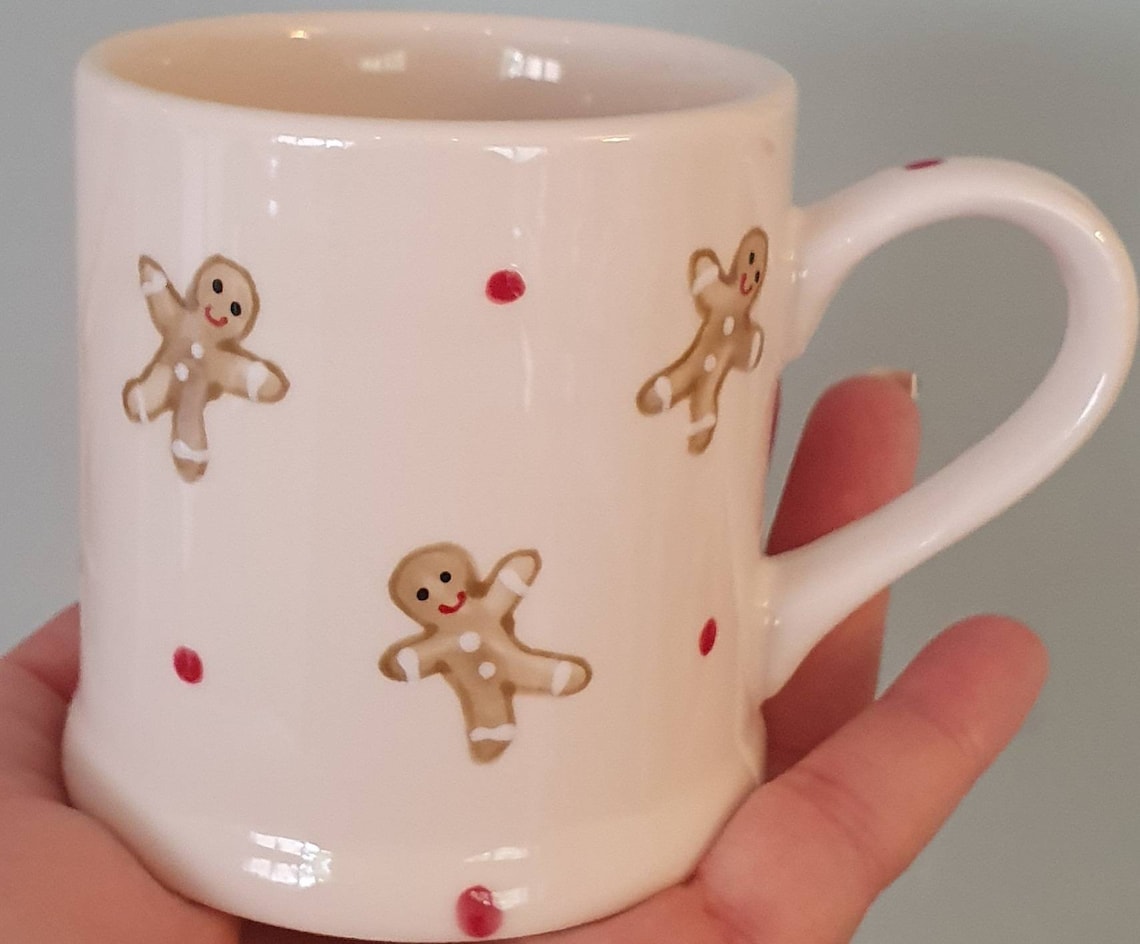 Gingerbread Man Mug - Christmas Mug- Childs Christmas Mug - Christmas ...